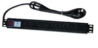China Lightning Proof 8 Plug Surge Protector , Power Surge Plugs Residential Black for sale