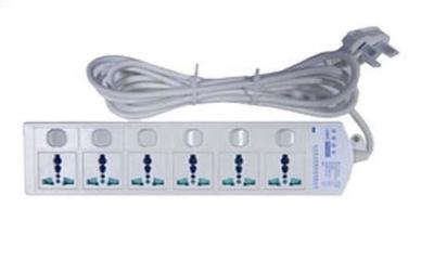 China Home Use Lightning Grounding System 6 Outlet Power Strip 10KA 275V for sale