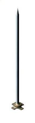 China Stainless Steel Air Terminal Lightning Arrester , ESE Lightning Conductor For Chimney for sale