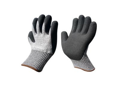China Sandy Nitrile Coated Premium Defense Cut Resistant Gloves For Construction for sale