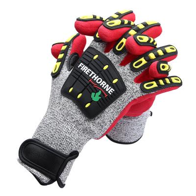 China Polyethylene HPPE Fiber Shell Anti Cut Gloves Glass Handling Safety Work Gloves for sale