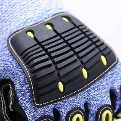China Safety Work 5 Level Cut Proof Work Gloves Mining Impact Gloves TPR Back for sale