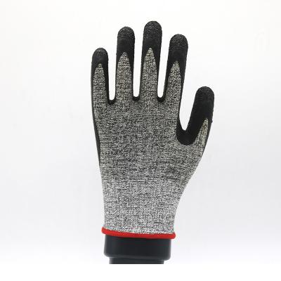 China PU Coating Cut Level 5 Safety Gloves Cut Resistant Work Gloves Customized Logo for sale