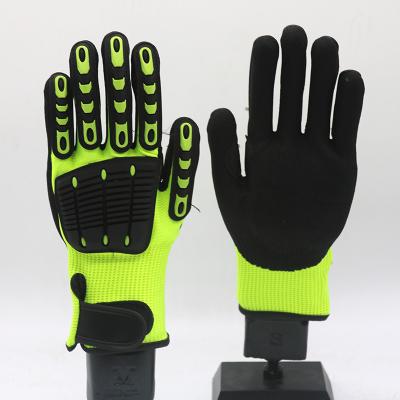 China Cut Resistant Level 5 Palm Coated Gloves Cut Resistant Hand Gloves For Construction for sale