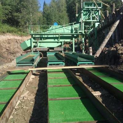 China Alluvial Gold Separation Machine 100tph Industrial Mining Wash Plant Trommel for sale