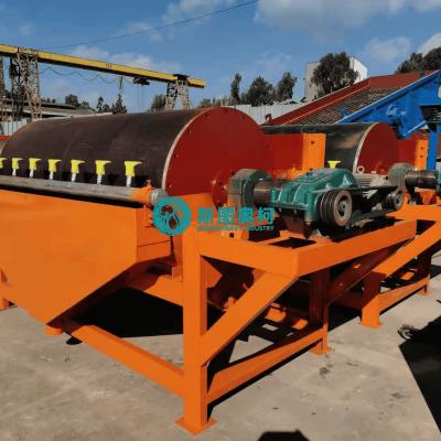 China Wet Magnetic Separator CTB Series 0.4mm-0.8mm Feeding Size for Fine Iron Ore Processing for sale