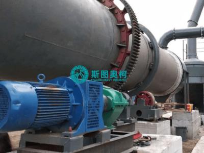 China Activated Clay Rotary Drum Dryer 10-120TPH Industrial Drying Machine 2-5 Degree Inclination for sale