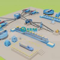 China Carbon Steel Gold Ore Processing Equipment With Adjustable Output Size 0-100mm And PLC Control Touch Screen for sale