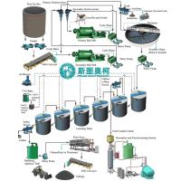 China Gold CIL CIP Line 30TPD to 2500TPD Capacity Gold Extraction Plant for sale