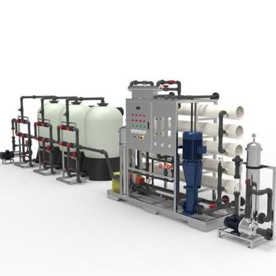 China 10T/H Industrial RO Water Treatment Plant with 99% Desalination Rate for Electroplating and Manufacturing for sale