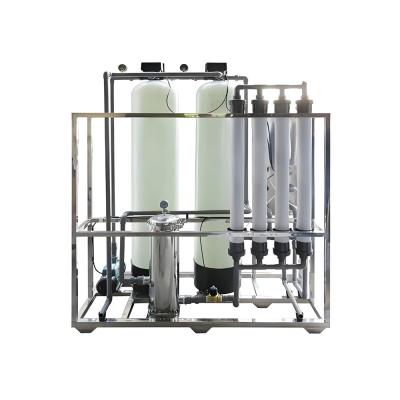 China Industrial Ultrafiltration Water Treatment System 0.5T-2T Capacity with Reverse Osmosis and GMP/FDA Compliance for sale
