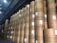 China 60gsm Single Side Glossy White Kraft Paper for Cement Sacks and Industrial Bags for sale
