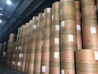 China 60gsm Single Side Glossy White Kraft Paper for Cement Sacks and Industrial Bags for sale