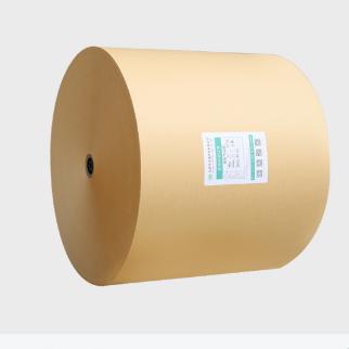 China Custom Single Side Glossy Yellow Kraft Paper 40‑120gsm for Specialized Packaging for sale
