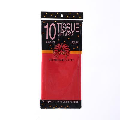 China Red Colored Tissue Paper Vibrant Gift Wrapping for Festive Decorations and Jewelry Lining for sale