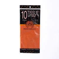 China Orange Colored Tissue Paper Vibrant Warm Tone for Autumn Packaging and Halloween Crafts for sale