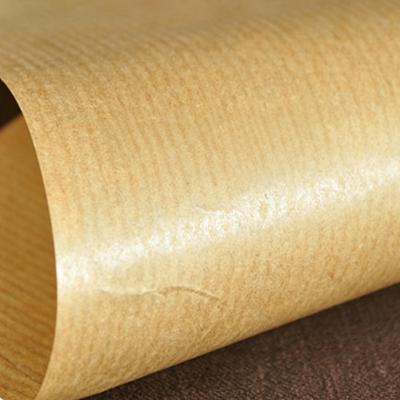 China 60g Natural Brown Striped Kraft Paper for Flower Wrapping and Lightweight Bags for sale