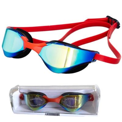 China Luxury Anti Fog Swim Goggles UV Protection PC Lens Custom Logo for Adults for sale