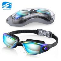 China Anti-Fog UV Protection Swim Goggles PC Silicone Adult Swimming Goggles 5 Pcs MOQ for sale