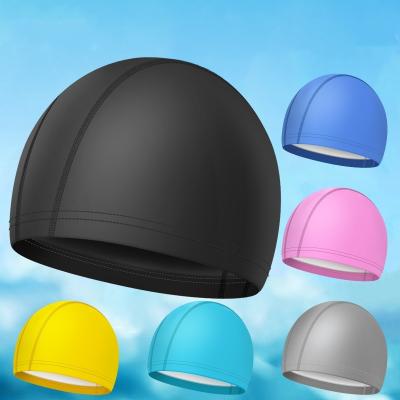 China Professional Waterproof Silicone Swimming Cap Anti-Skid Design Adult Unisex 6 Colors for sale