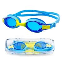 China Kids Anti-Fog Swimming Goggles with UV Protection Rainbow Plating Lenses PC Silicone for sale