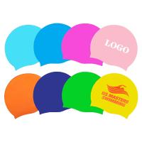 China Custom Silicone Swim Cap 50g 60g Waterproof Non-Slip for Adults Children ODM OEM for sale