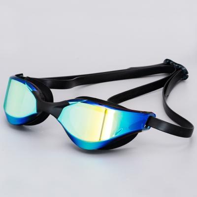 China Custom Logo Anti-Fog Swimming Goggles with UV380 PC Lens and Eco-Friendly Silicone for Adults for sale
