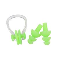 China Waterproof Soft Silicone Swimming Earplug and Nose Clip Set Multicolor for Water Sports for sale