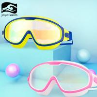 China Children Swimming Goggles Large Frame Anti-Fog UV Protection with Ear Plugs for Ages 4-16 for sale