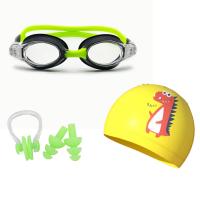 China Kids Anti-Fog UV Protection Swimming Goggles with Silicone Strap and Earplug Set for sale