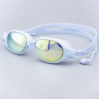 China High Definition Anti Fog Swim Goggles UV Proof Wide View PC Lens Silicone Gasket Adults for sale