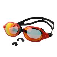 China Unisex Adult Anti Fog Swim Goggles HD PC Lens UV380 Silicone Gasket 21x6.2x6.7cm for sale