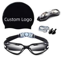 China Anti Fog UV Protection Swimming Goggles PC Silicone No Leaking HD Clear Frame for Sports Training for sale