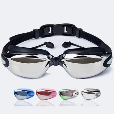 China Anti Leak Electroplated Swimming Goggles Automatic Adjustment Strap For Adults for sale