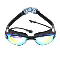 China Anti-Fog UV Protection Swimming Goggles with Adjustable Strap for Adults for sale
