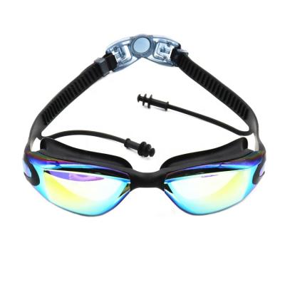 China Anti-Fog UV Protection Swimming Goggles with Adjustable Strap for Adults for sale