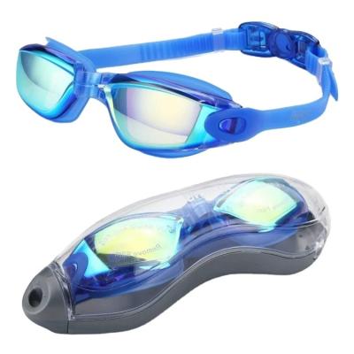 China UV Protection Anti-Fog Swim Goggles with Adjustable Earplugs for Diving Snorkeling 639GR for sale