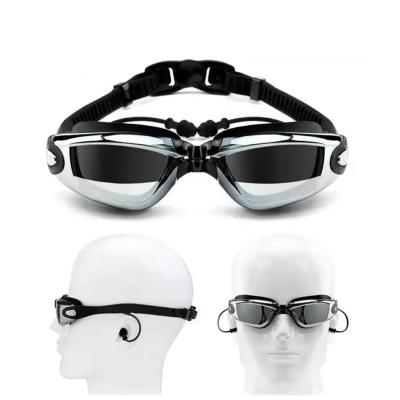 China UV 400 Protection Anti-Fog Swimming Goggles with Silicone Strap PC Lenses for Adults for sale