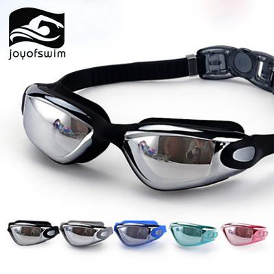 China QC Black Anti-fog UV Protection HD Lens Swimming Goggles 21x6.2x6.7cm for Diving for sale