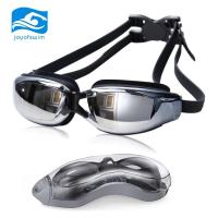 China Professional Racing Swimming Goggles PC Silicone Anti-fog UV Protection Custom Logo for sale