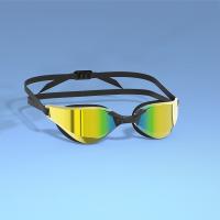 China Anti-Fog UV Protection Swimming Goggles for Adults with Adjustable Nose Bridge PC Lens for sale
