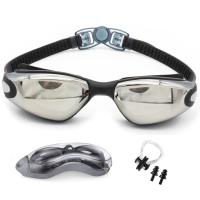 China Anti-fog UV Protection Swimming Goggles 638M with Silicone Nose Clip for Pool Sports for sale