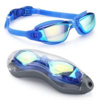 China Anti-Fog Swimming Goggles with UV380 Protection Silicone Lens for Water Sports for sale