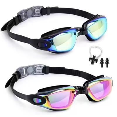 China Anti-fog UV Protection HD Lens Swimming Goggles for Adults Wide View Adjustable Strap 639GR for sale