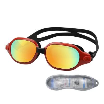 China HD Anti-Fog Swimming Goggles for Adults UV Protection Wide View 21x6.2x6.7cm Adjustable Strap for sale