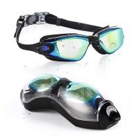 China UV Protection Anti-Fog Swimming Goggles for Adults with Silicone Gasket PC Lens for sale