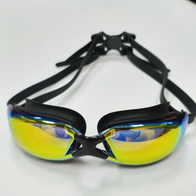China Custom Logo Adult Swim Goggles Anti-Fog UV Protection Adjustable Strap PC Silicone for sale