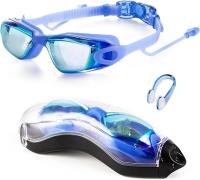 China Anti-Fog UV Protection Swimming Goggles PC Silicone Adjustable Elasticity Racing for sale