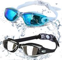 China PC Electroplated Swimming Goggles Adult Unisex Anti-Fog UV Protection 639GR for sale