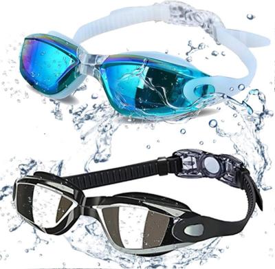 China PC Electroplated Swimming Goggles Adult Unisex Anti-Fog UV Protection 639GR for sale